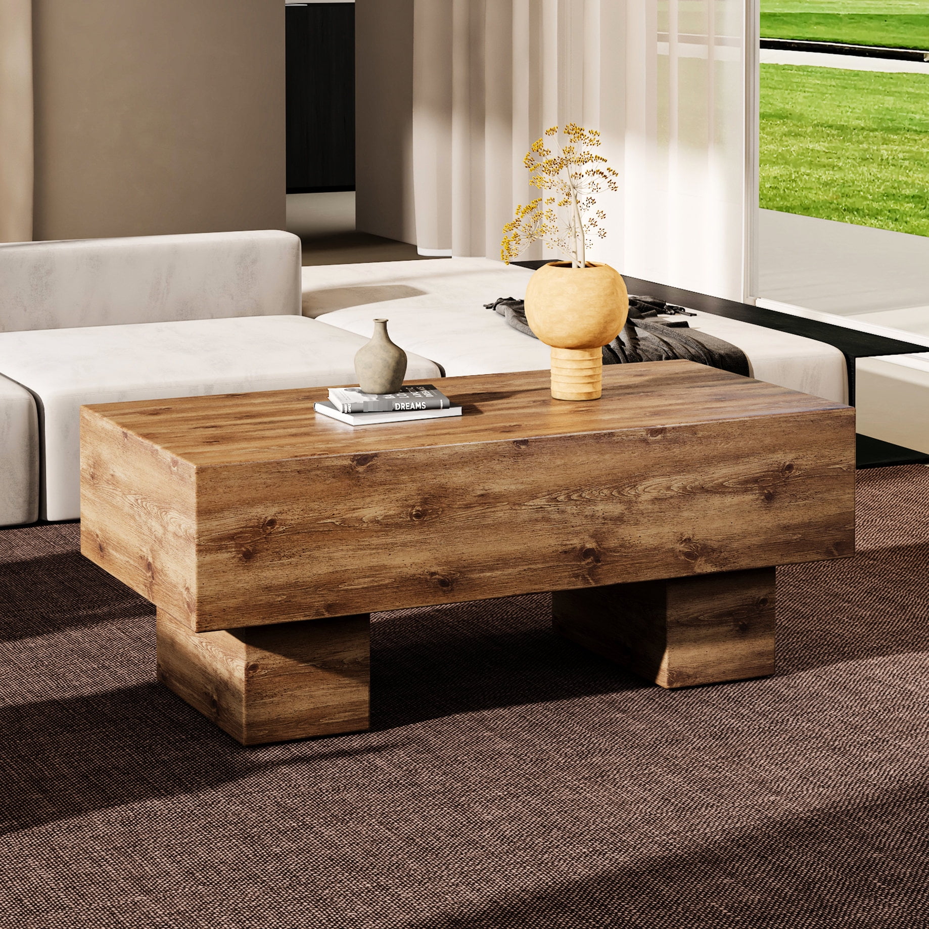 Wood Color Scheme - Quick Install - Small Living Spaces / Fits Well ...