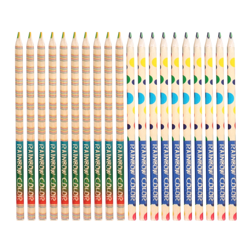 Wood Colored Pencils Rainbow Pencils, Multicolored Pencils for Drawing ...