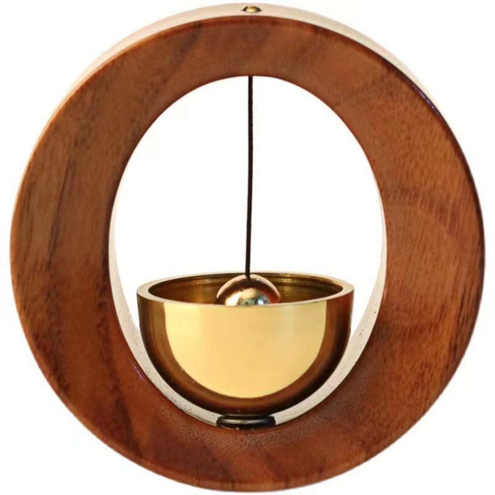 Wood Copper Wind Chime Wooden Wireless Door Bell Entrance Reminder ...