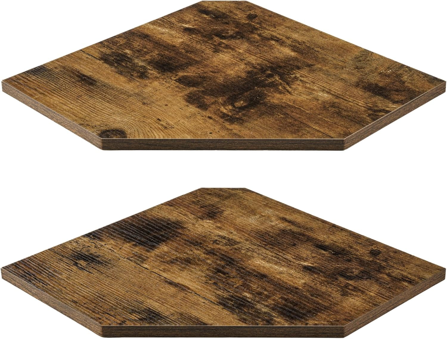Wood Corner Shelves 2 Pack - Sturdy 20lb Capacity Floating Shelves ...