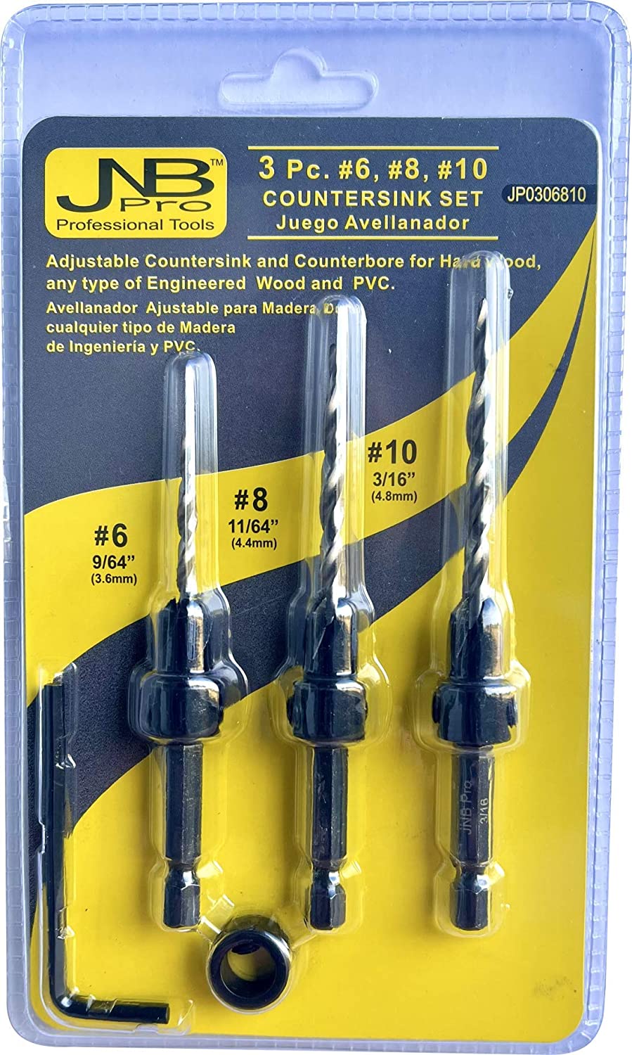 Irwin Speedbor Steel Wood Boring Bit 1/4 in. Quick-Change Hex Shank 3 ...