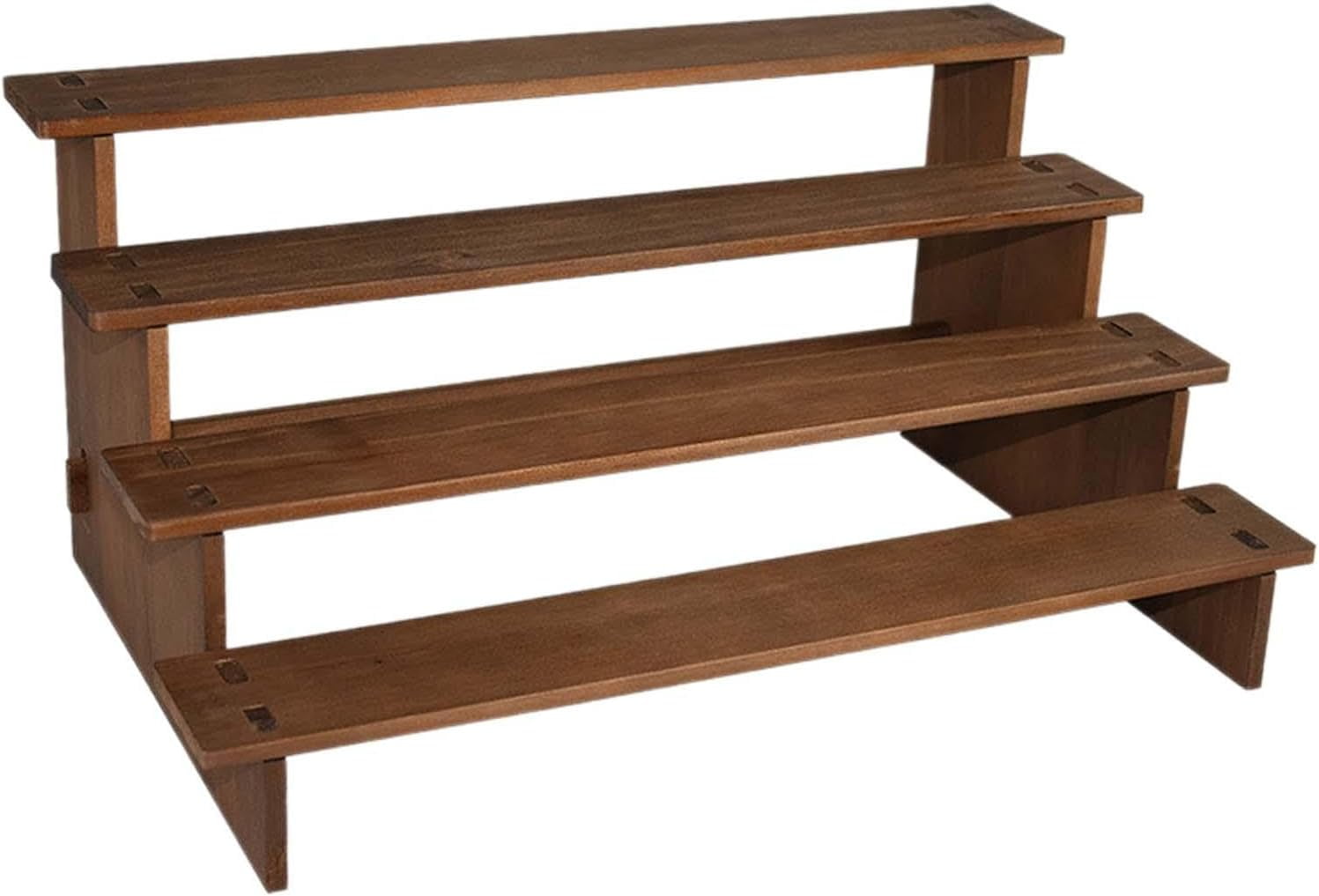 Wood Countertop Display Riser Stand 4 Steps Tiered Serving Stand ...