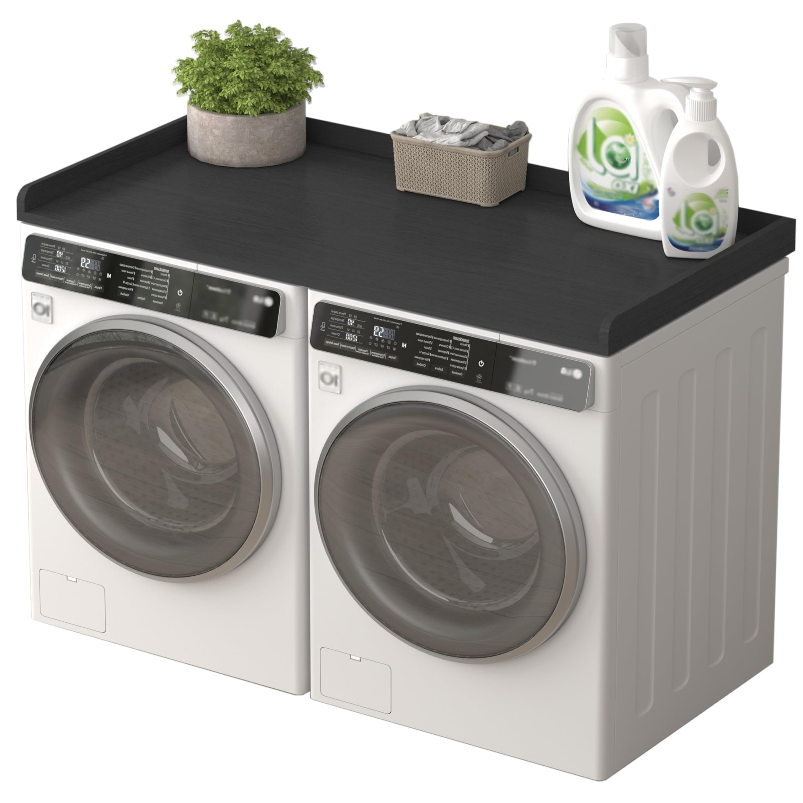 Wood Countertop for Laundry Room, 27.5 Inch Depth Washer Dryer Topper ...