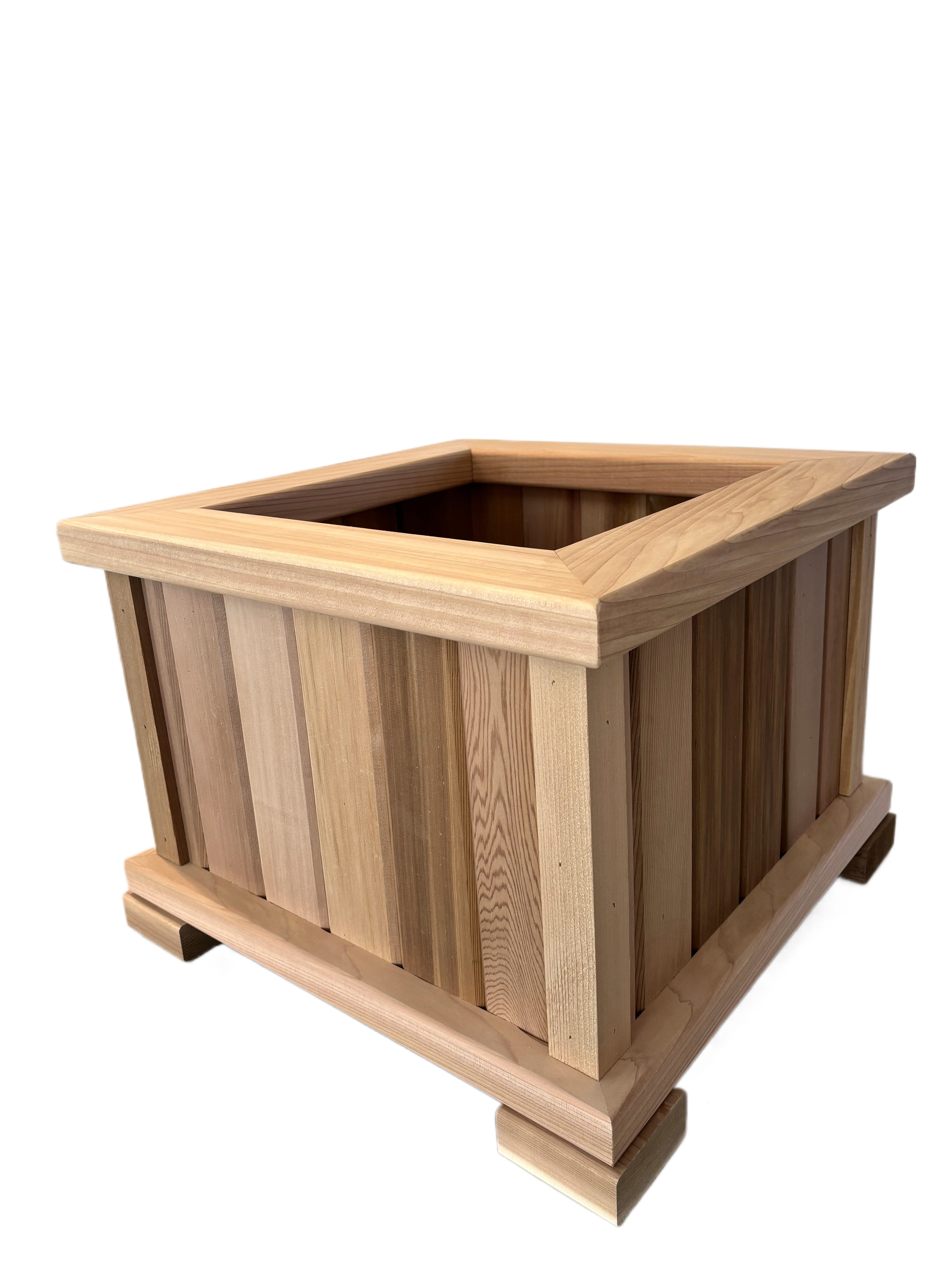 Wood Country Square Patio Planter - unstained - Walmart.com