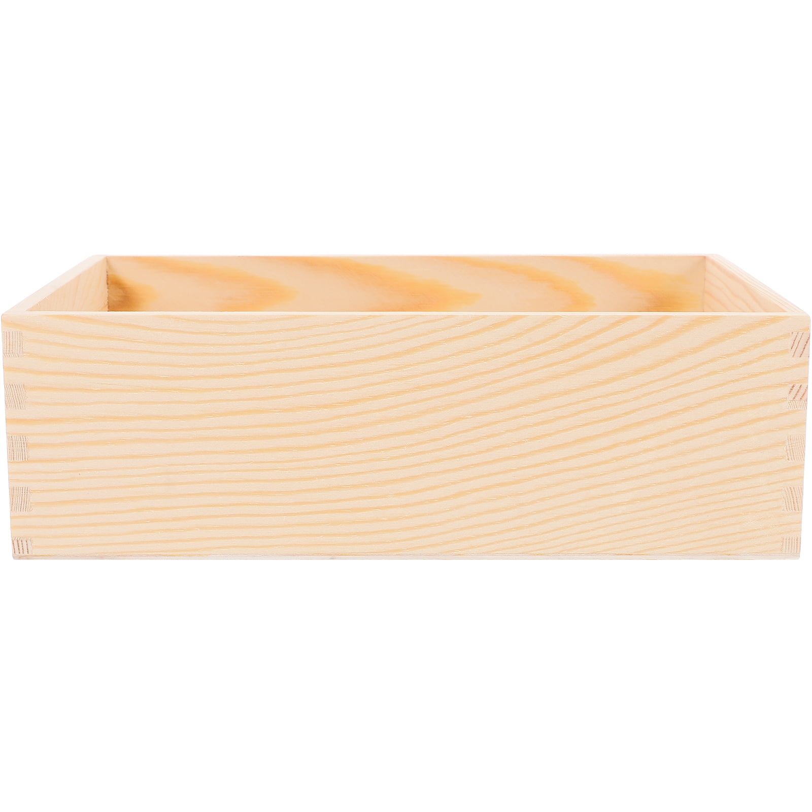 Wood Crate Box Wooden Storage Box Solid Wood Box Sundries Crate Case ...