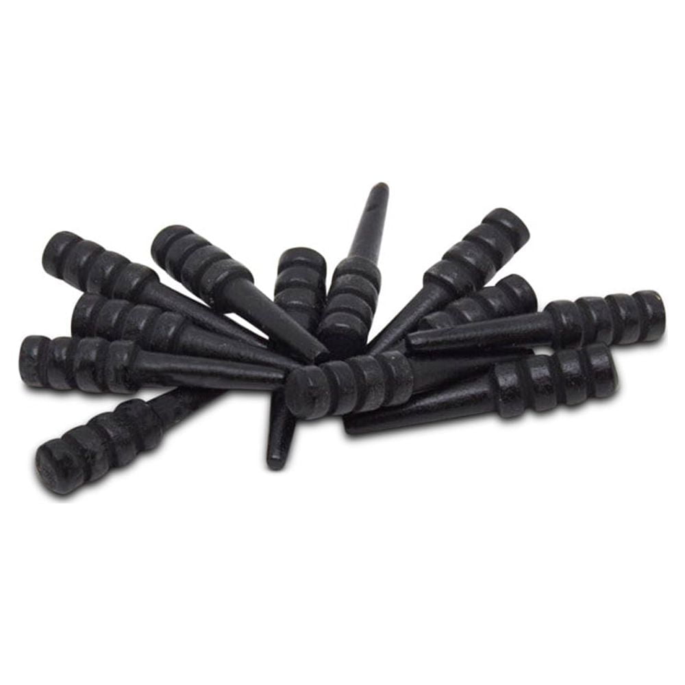 Wood Cribbage Pegs, Pack of 25 Black Pegs for New Set or Replacement ...