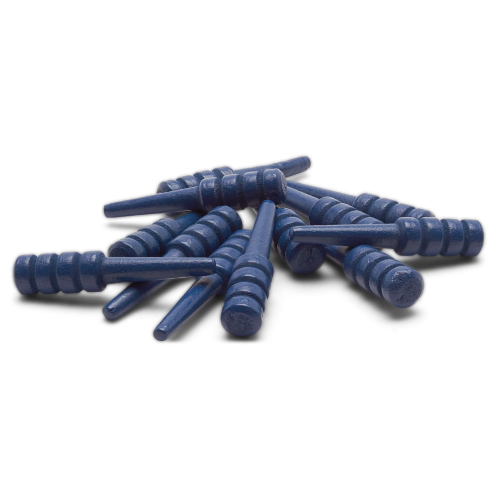 Wood Cribbage Pegs, Pack of 50 Blue Pegs for New Set or Replacement ...