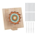 Wood Crochet Blocking Board Pegboard for Crochet Storage Shelf Blocking ...