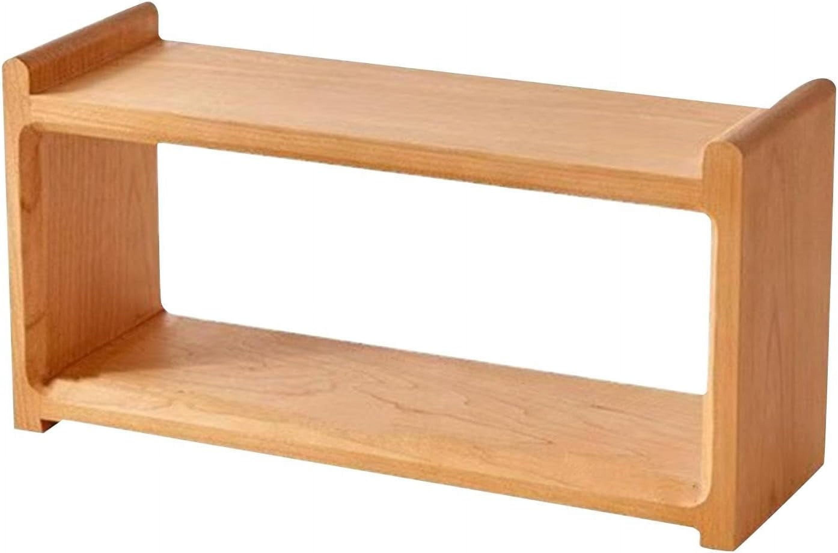 Wood Cup Holder Spice Rack Heavy-Duty 2-Tier Versatile Tabletop Display ...