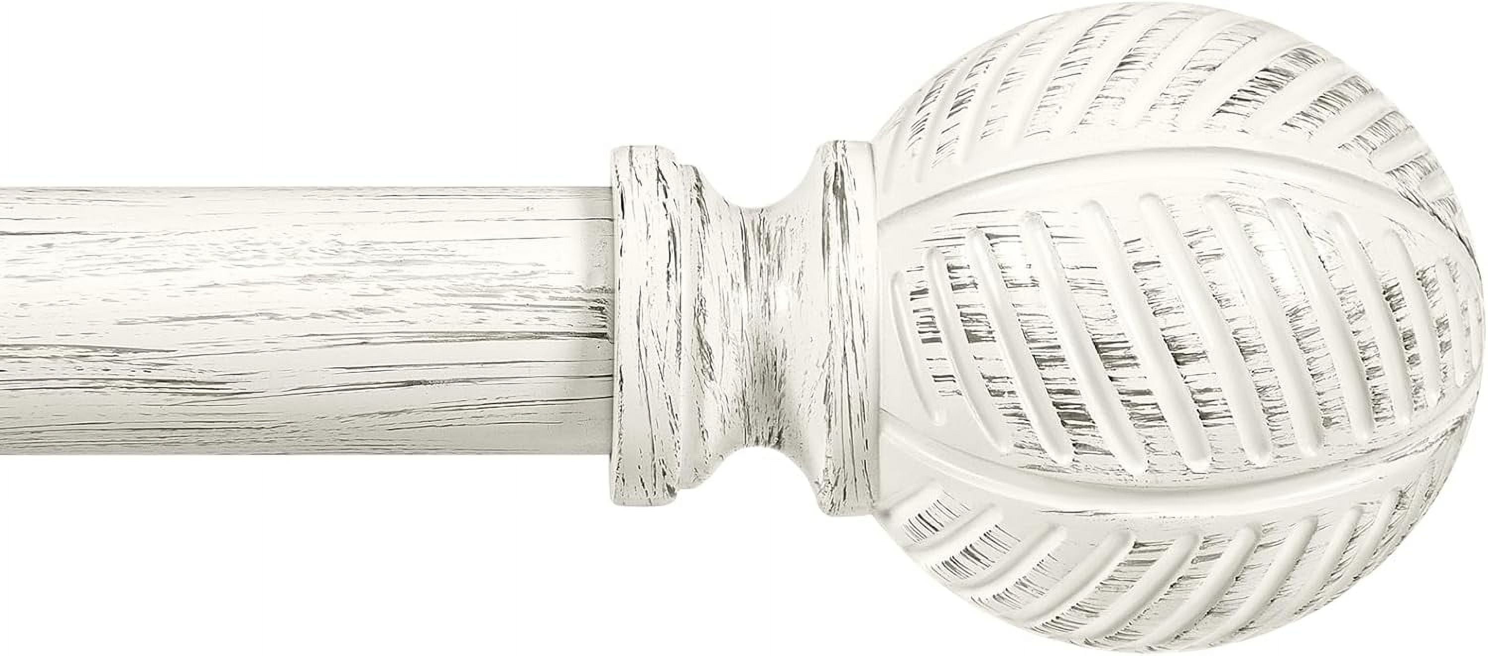 Wood Curtain Rods for Windows 48 to 84, 1 Inch Heavy Duty Drapery Rods ...