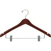 The Great American Hanger Company Black Wavy Combo Hanger with ...