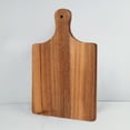 Wood Cutting Board, 11.42x7.87in Solid Cutting Board with Side Handle ...