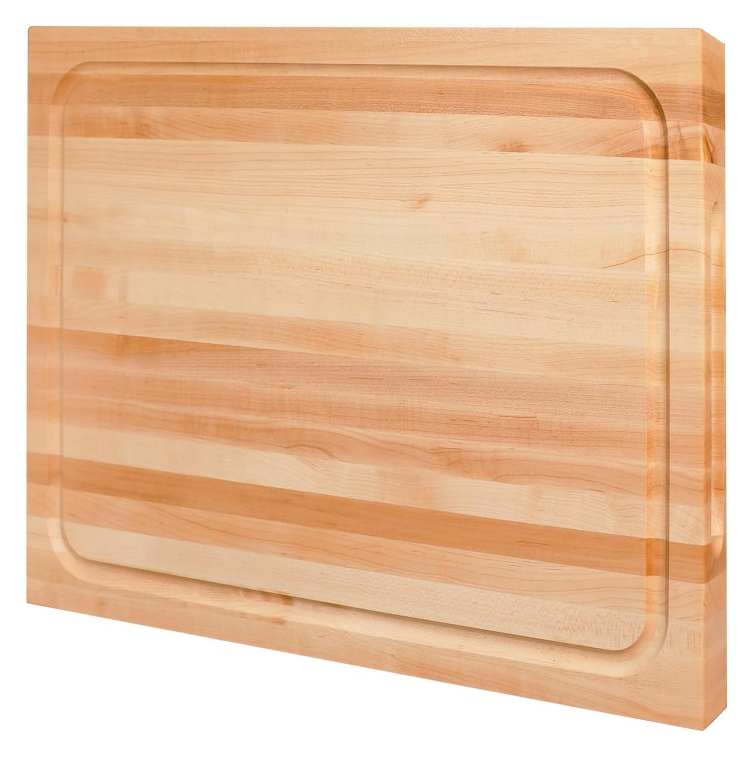 Wood Cutting Board for Kitchen, USA Grown Hardwood, 16 x 12, Hard Maple ...