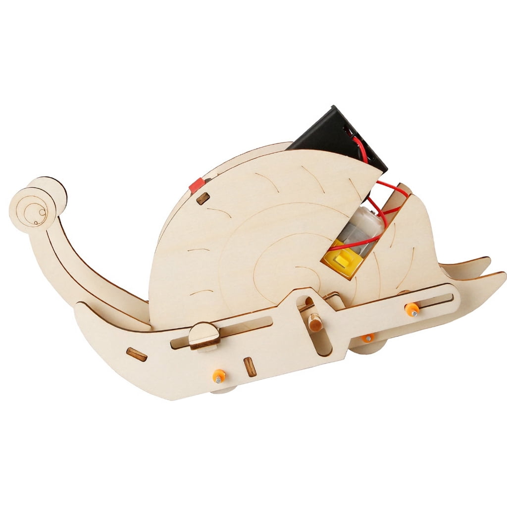 Wood DIY Science Electric Snail Model For Classroom Education Physics ...