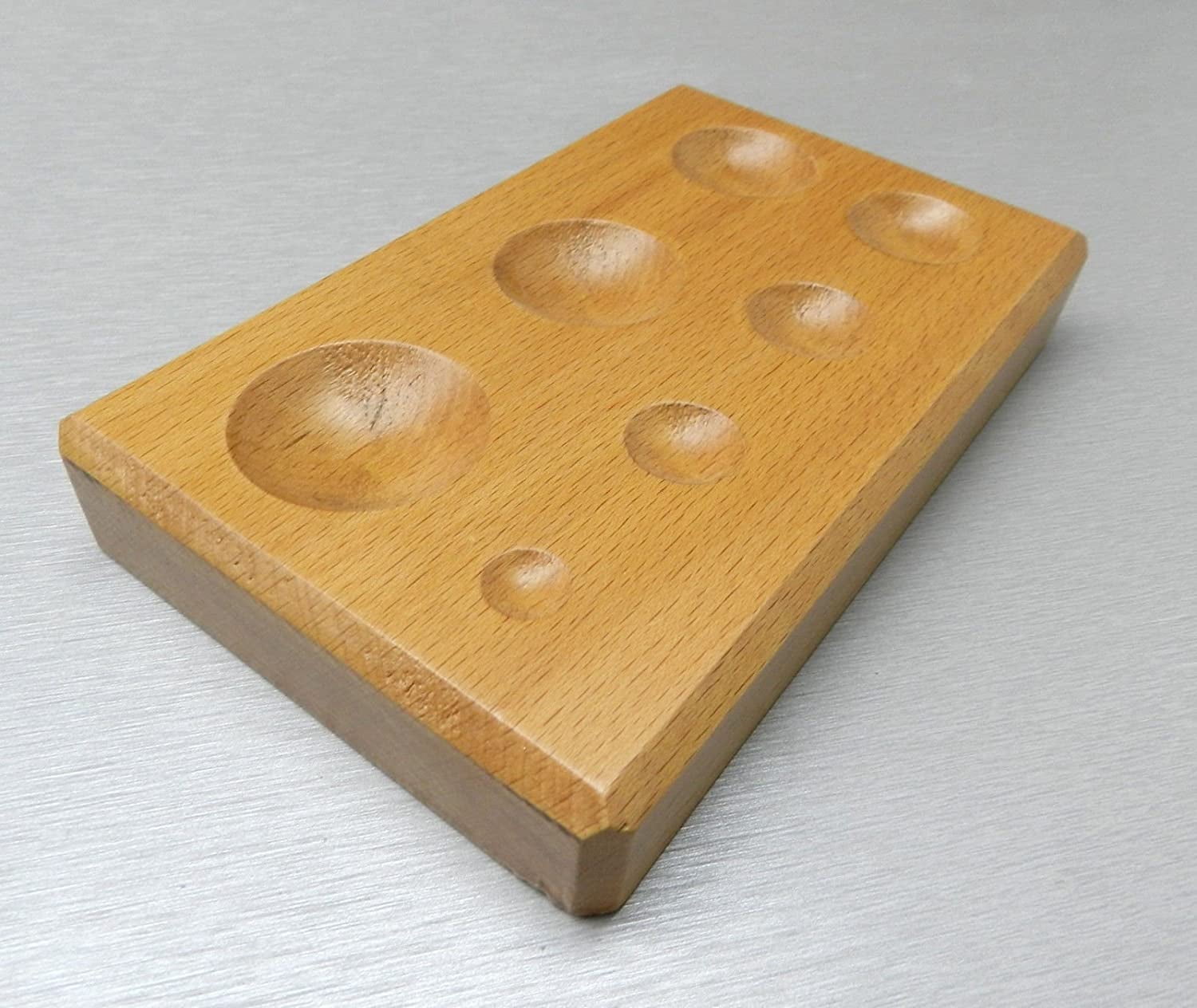 Wood Dapping Block Wooden Metal Forming Round Shape Jewelry Shaping ...