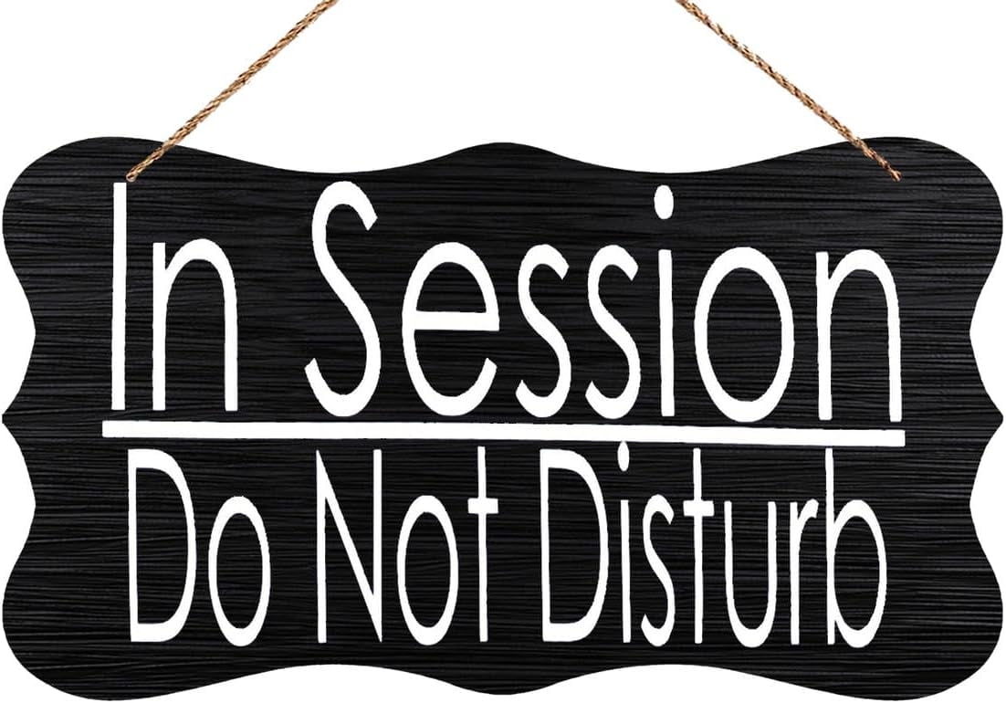 Wood Decor In Session Do Not Disturb Wood In Progress Sign Wooden Sign ...