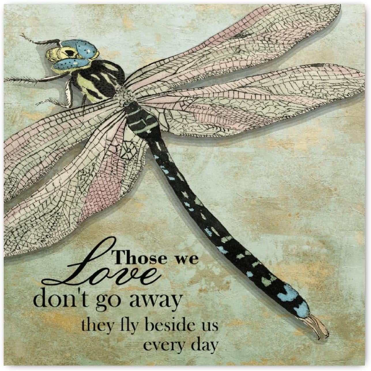 Wood Decor for Shelf Wood Signs Dragonfly Dragonfly Those We Love Don't ...