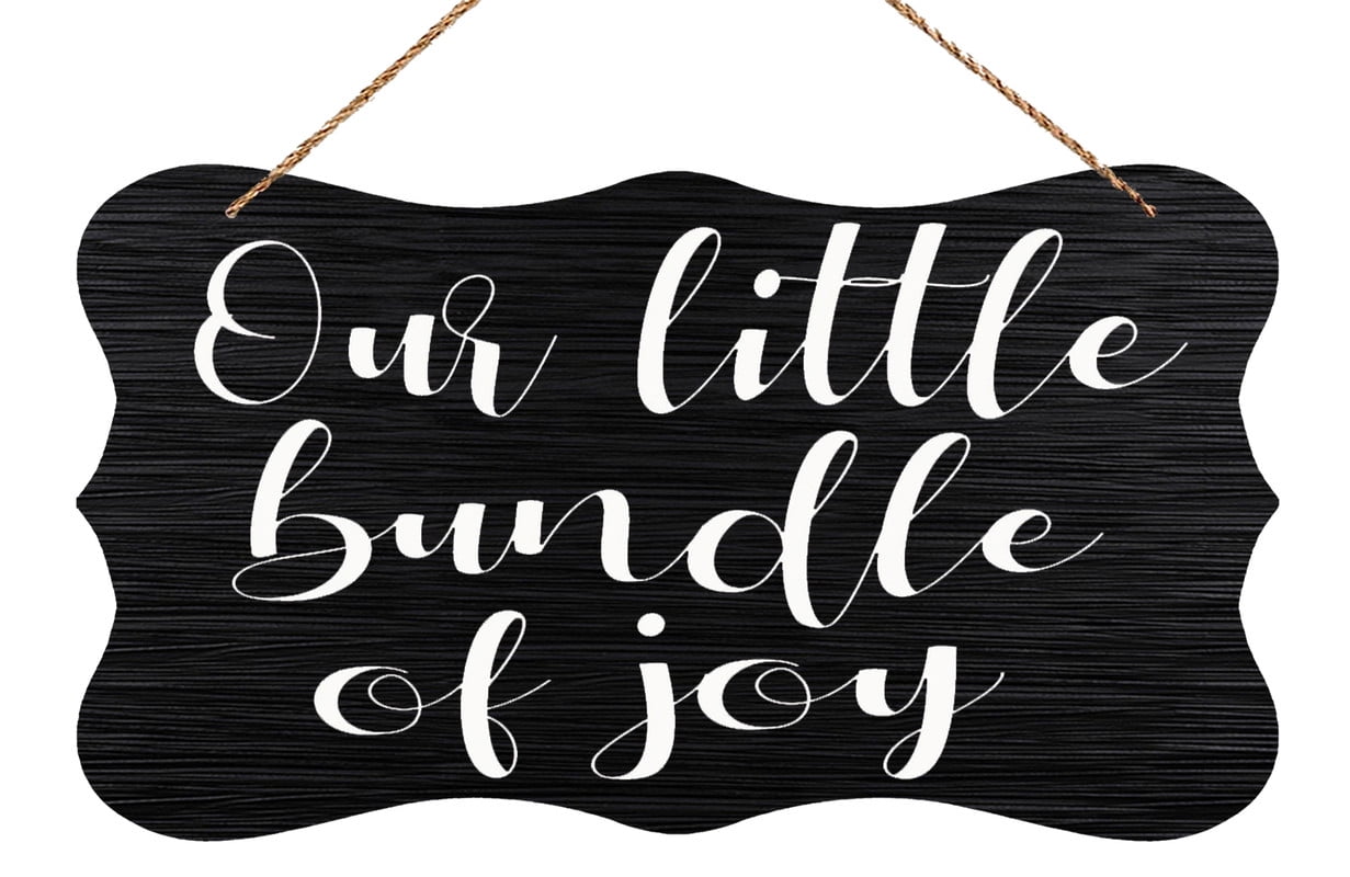 Wood Decor Sign Our Little Bundle Of Joy Nursery Princess Baby Wood ...