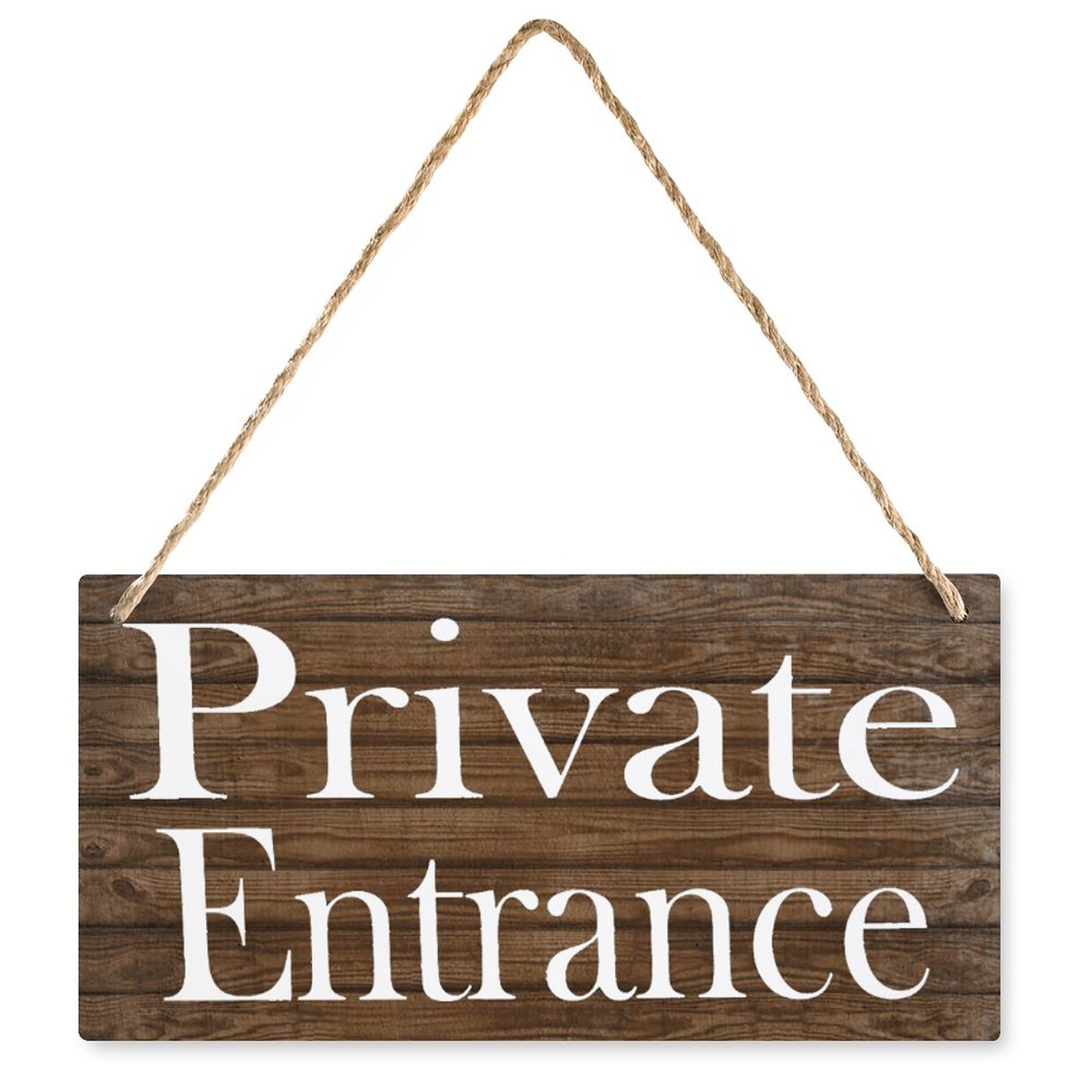Wood Decor Sign Private Entrance Wood Sign Retro Wooden Public ...