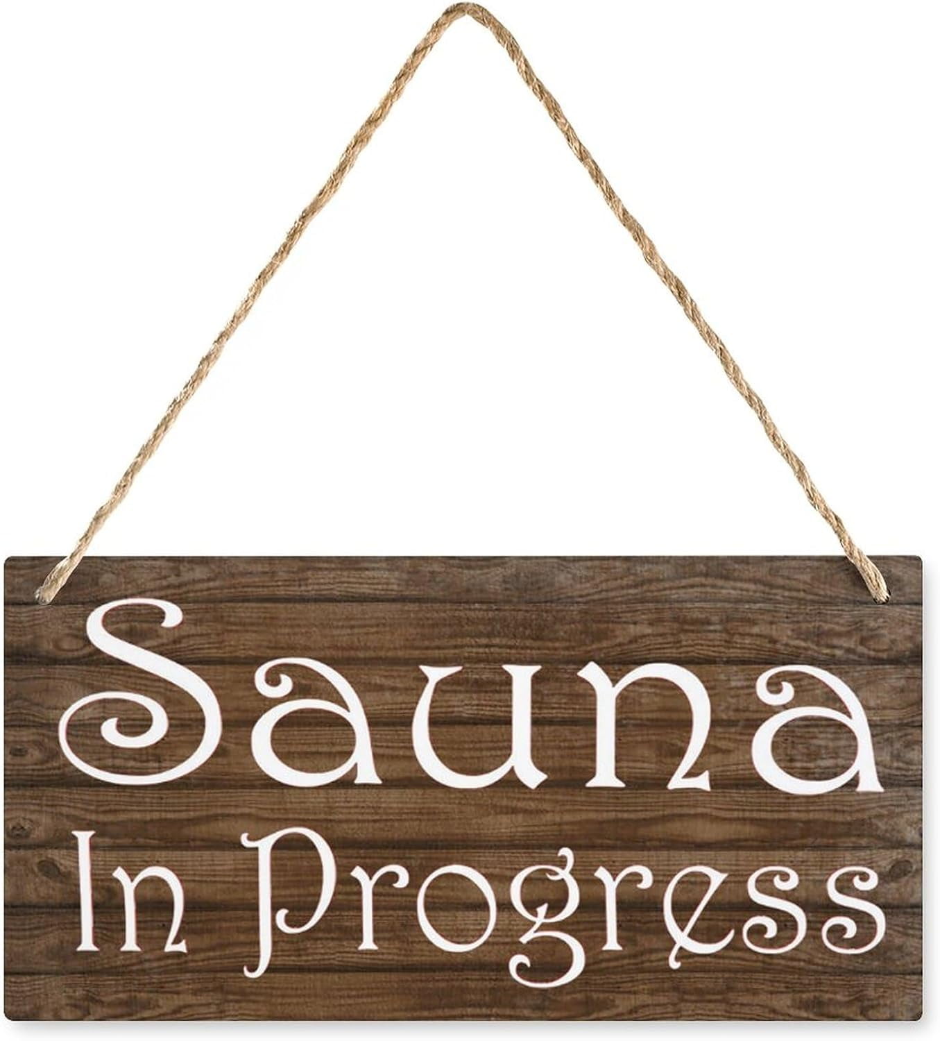 Wood Decor Sign Sauna In Progress Wood Sign Retro Wooden Public ...