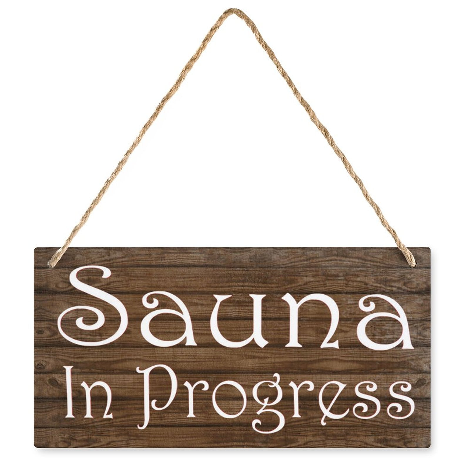 Wood Decor Sign Sauna In Progress Wood Sign Retro Wooden Public Decorative Hanging Sign For Home ...