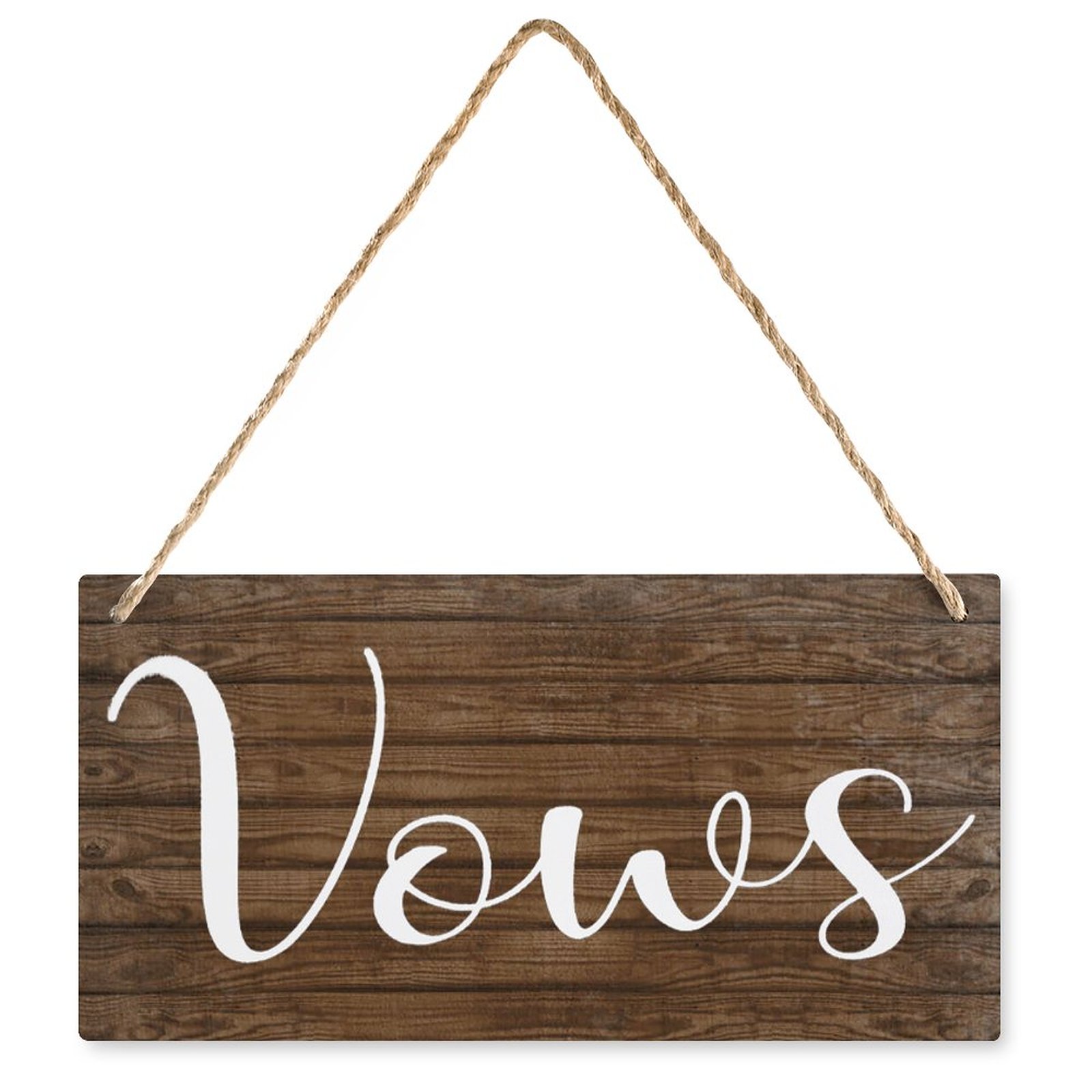 Wood Decor Sign Vows Wood Wedding Sign Retro Wooden Public Decorative ...