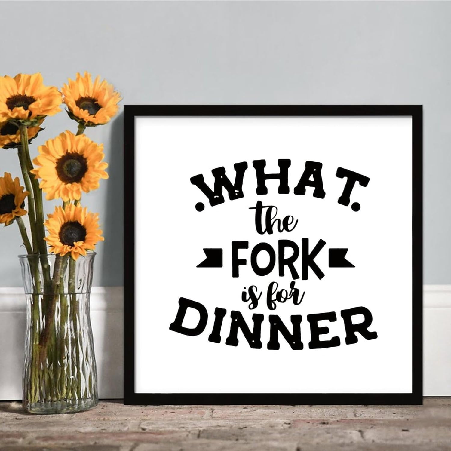 Wood Decoration for Table Wall Art Signs with Sayings What The fork Is ...