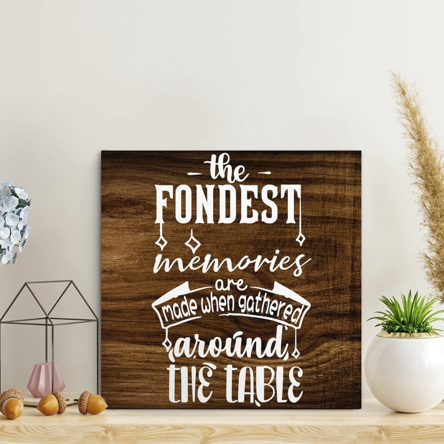 Wood Decoration for Wall The Fondest Memories Are Made Wood Signs ...