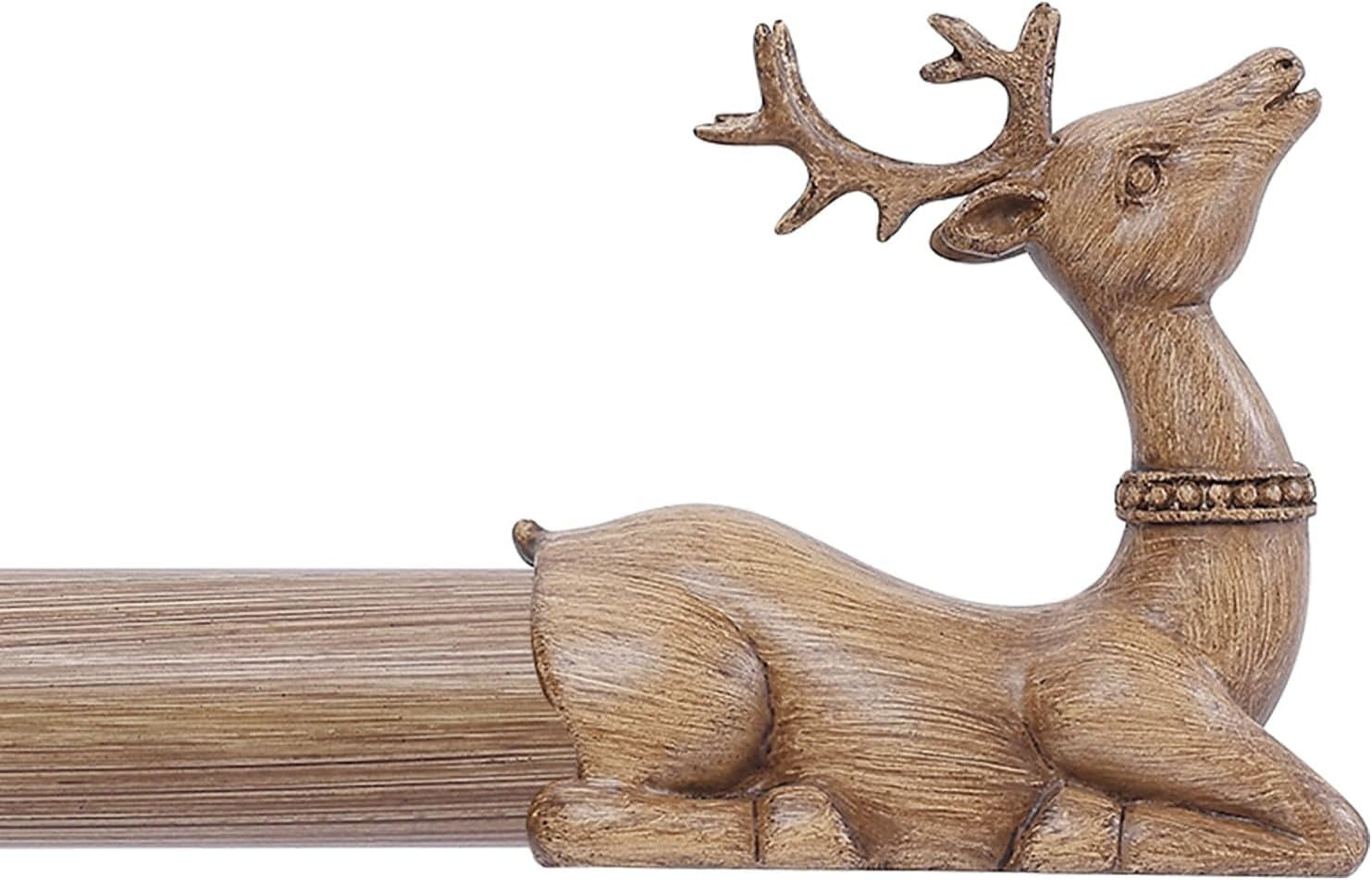 Wood Decorative Curtain Rods for Windows:72-144 Inch Wooden Boho ...