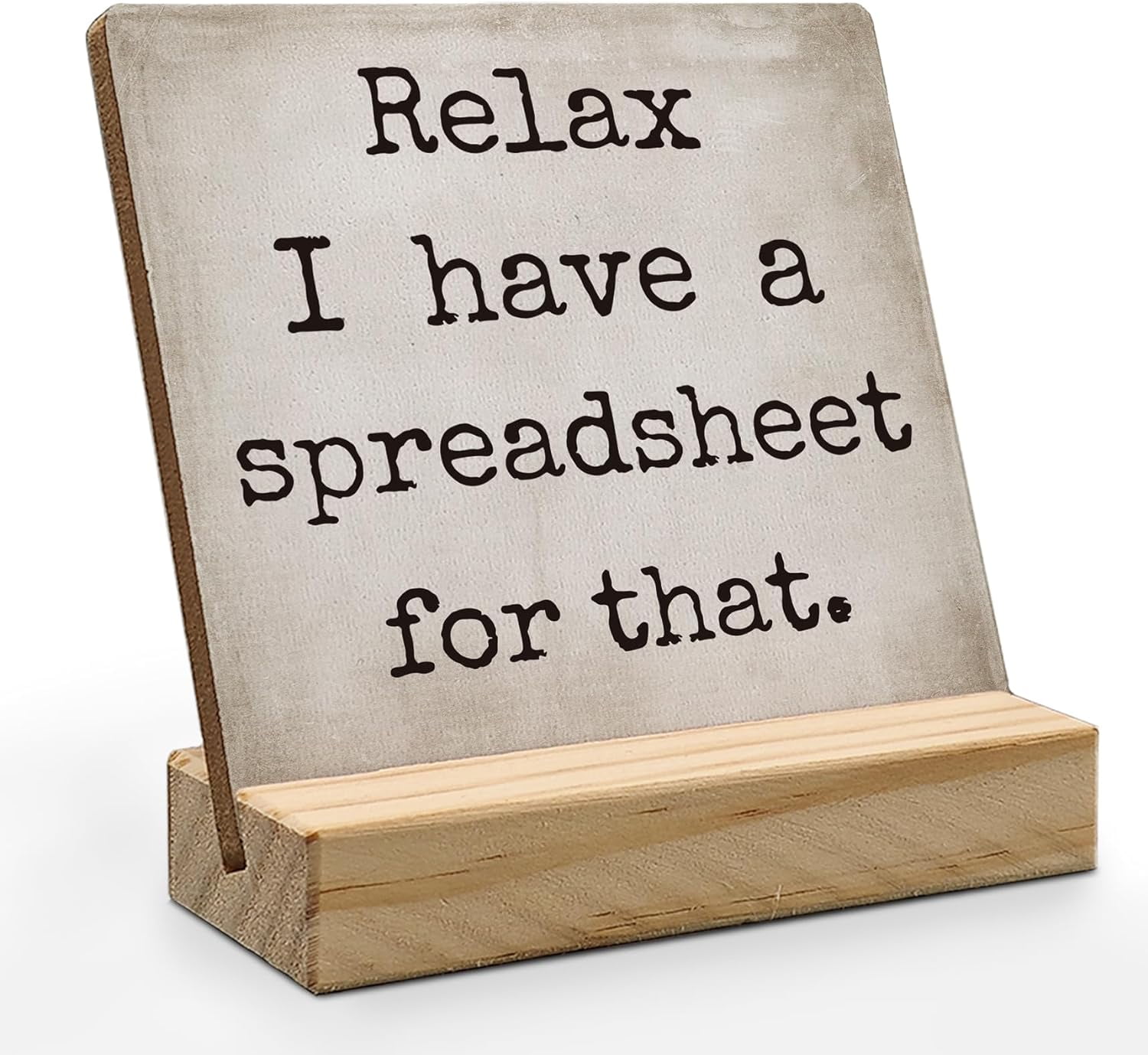 Wood Decorative Signage, 4x4 inches, Funny Accountant Gifts, Rustic ...