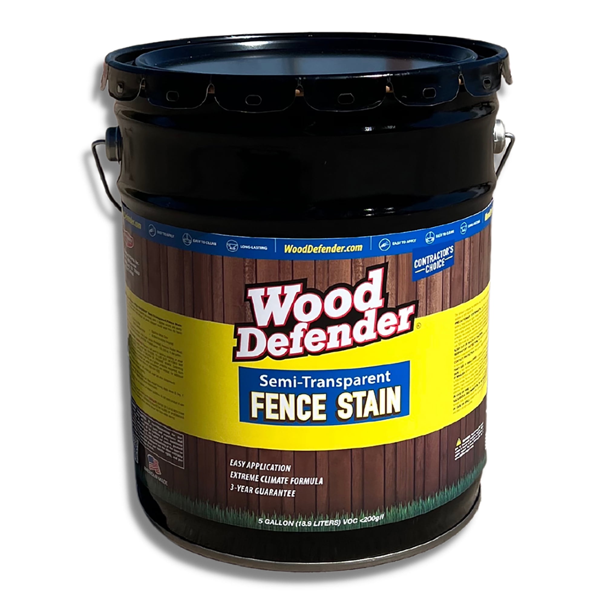 Wood Defender Semi-transparent Fence Stain CUMBERLAND BROWN 5-gallon ...