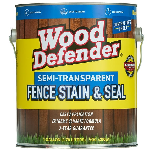 Wood Defender Semi-transparent Fence Stain for Exterior Outdoor Redwood ...
