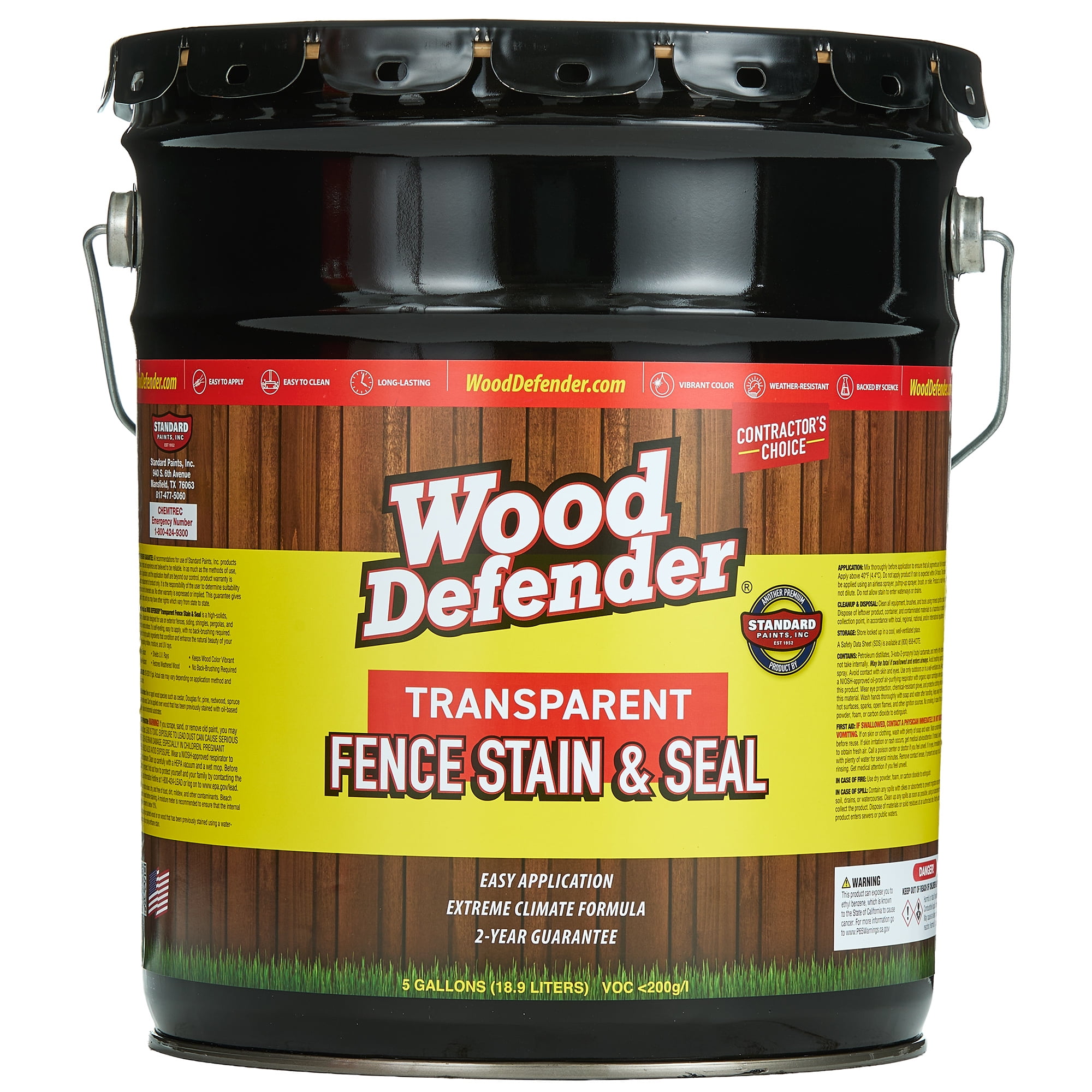 Wood Defender Transparent Fence Stain SADDLE TAN 5-gallon - Walmart.com