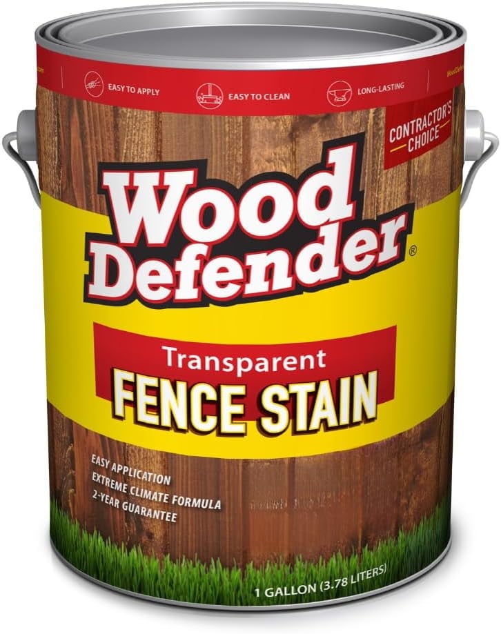 Wood Defender Transparent Fence Stain Sequoia Gallon - Walmart.com