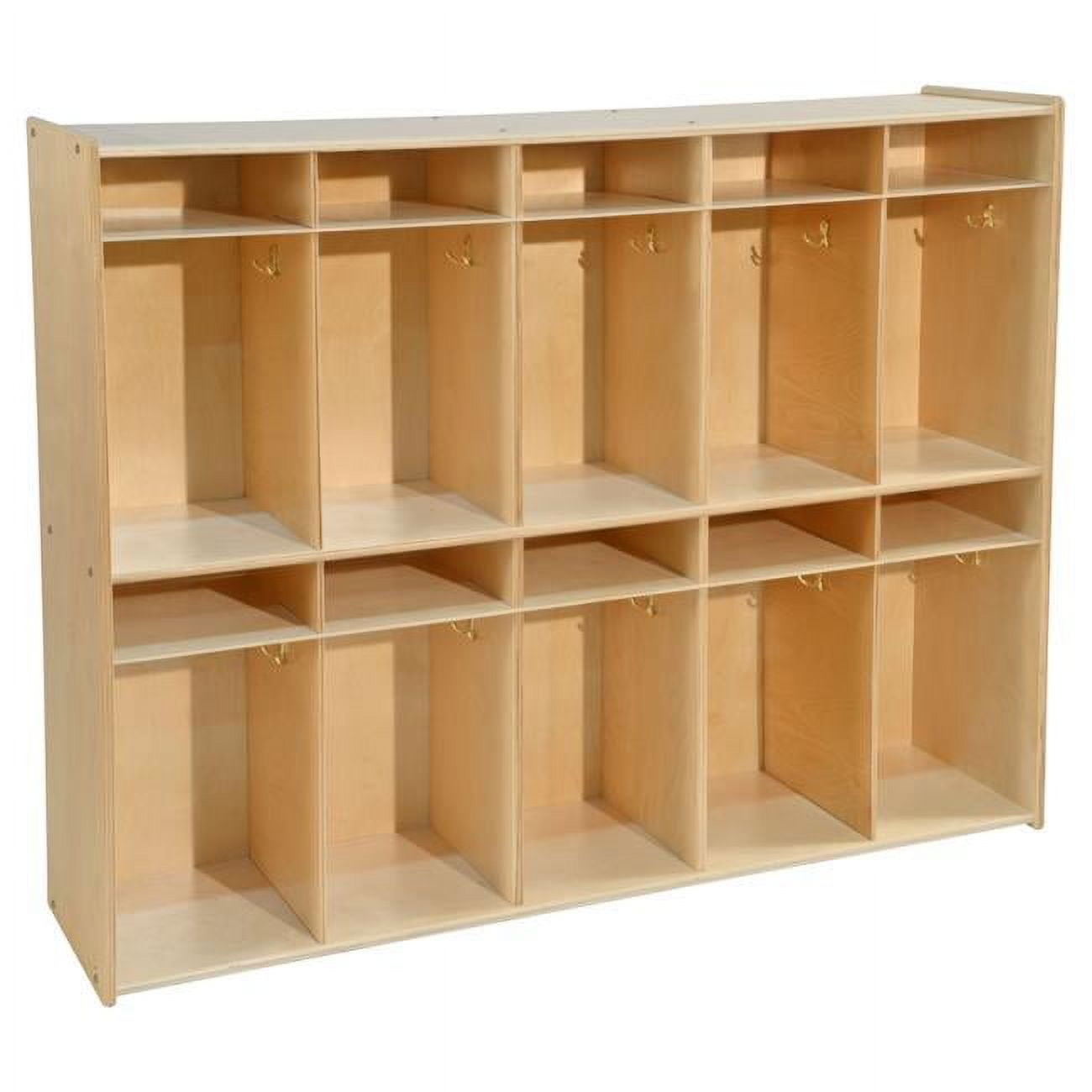 Wood Designs Contender 5 Wide Kids Locker - Wooden Daycare Storage ...
