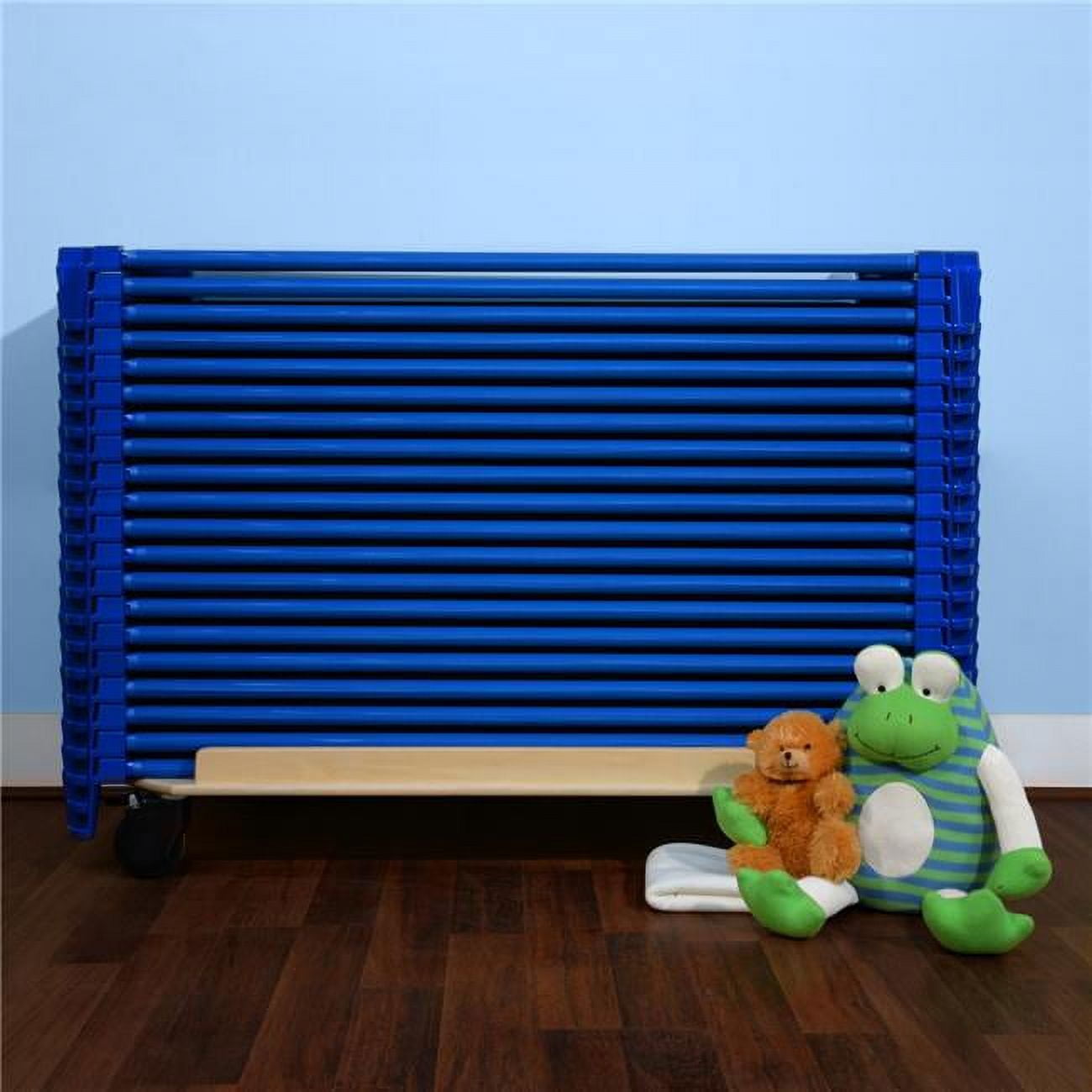 Wood Designs Cot Carrier with Twenty Assembled Cots, Powdered Blue ...