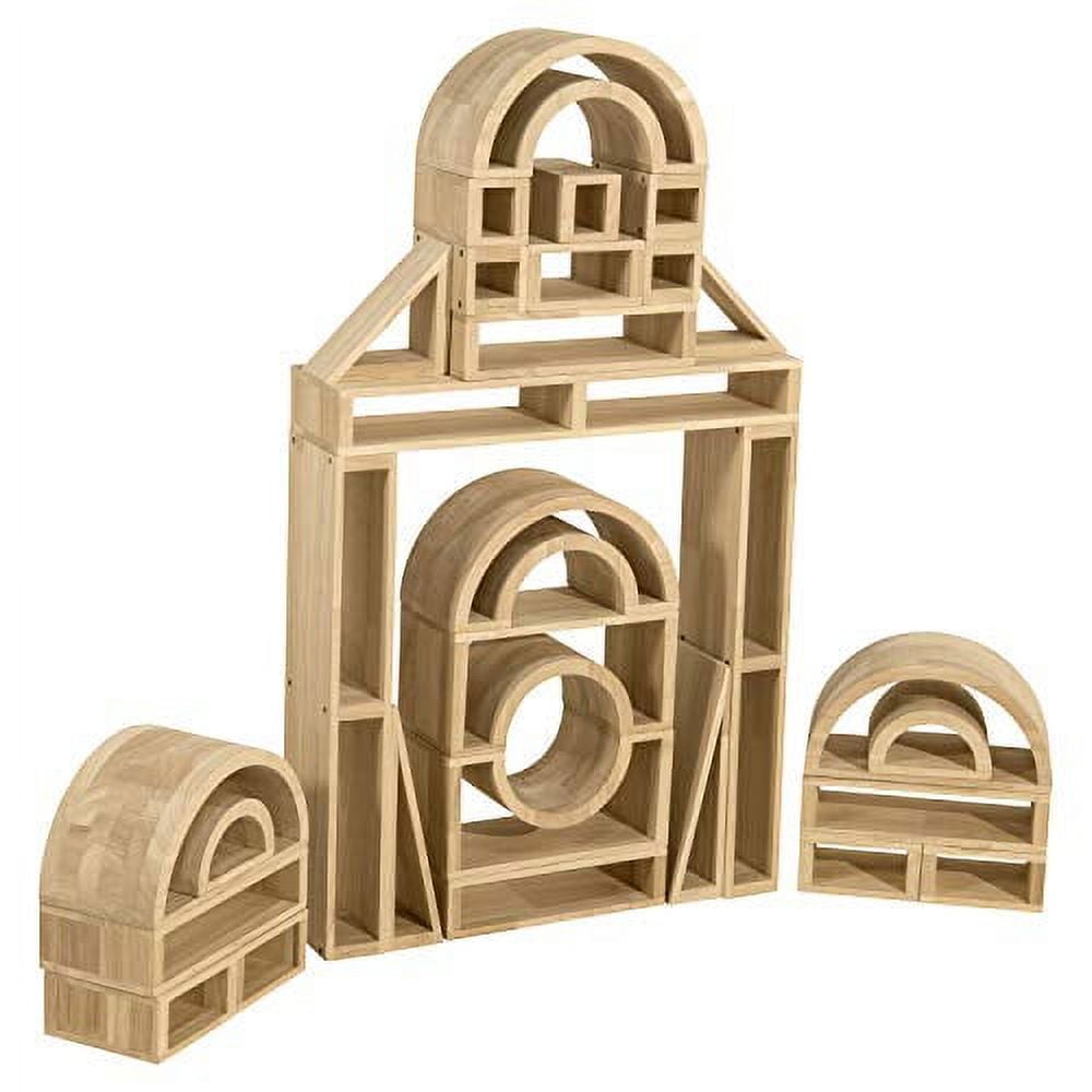 Wood Designs Hollow Block & Arch Set - 29 Piece - Walmart.com