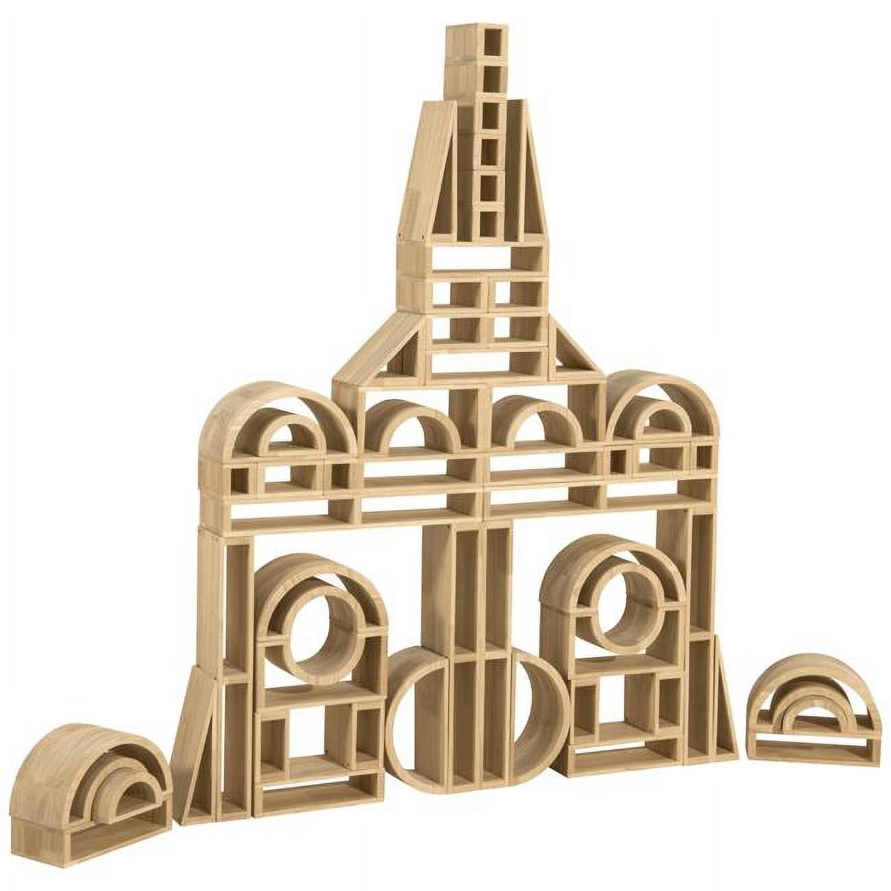Wood Designs Hollow Block & Arch Set - 58 Piece - Walmart.com