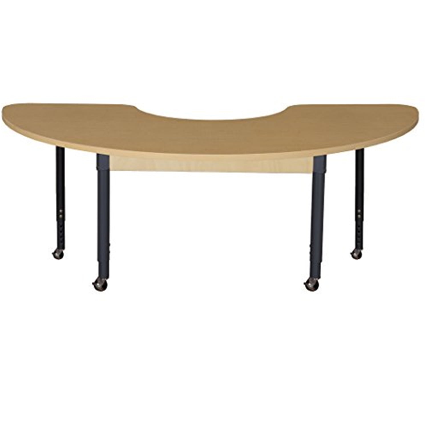 Wood Designs Mobile Half Circle High Pressure Laminate Table With ...