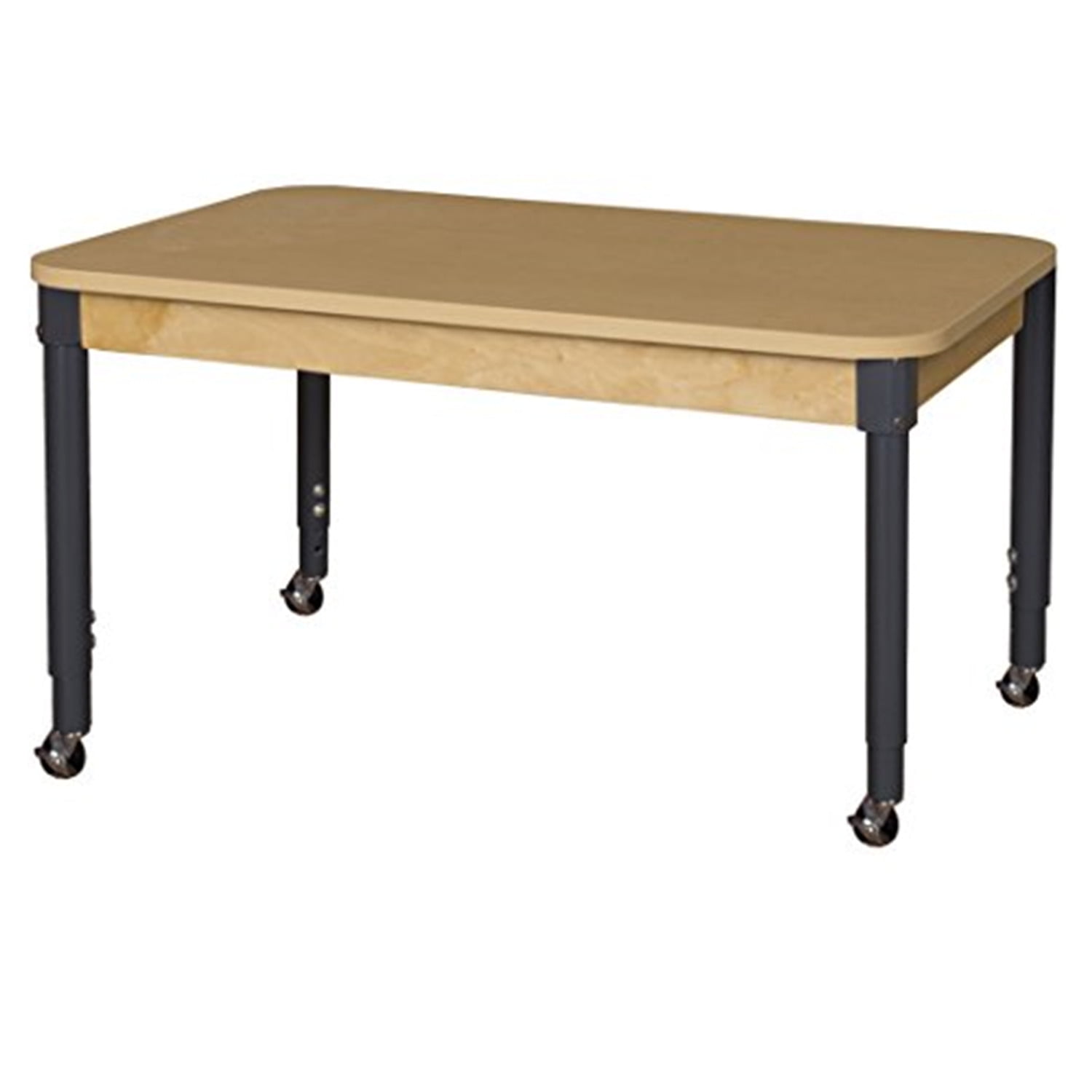 Wood Designs Mobile Rectangle High Pressure Laminate Table With ...