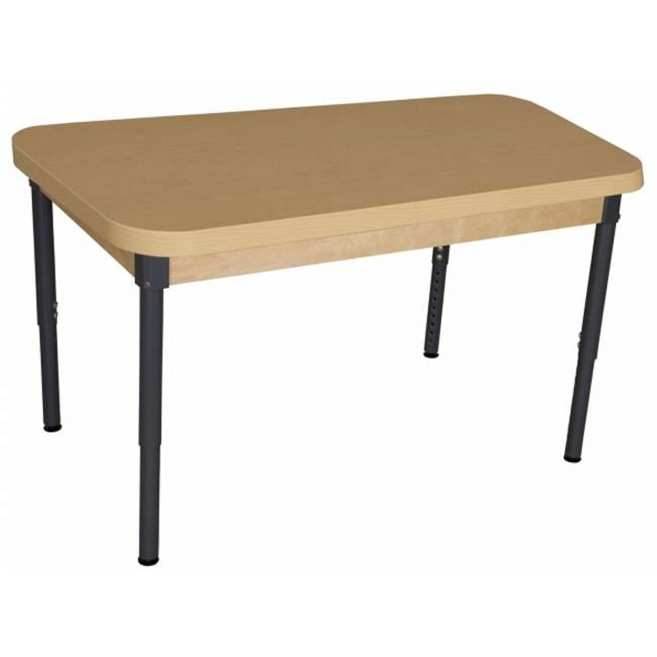Wood Designs Mobile Rectangle High Pressure Laminate Table With ...