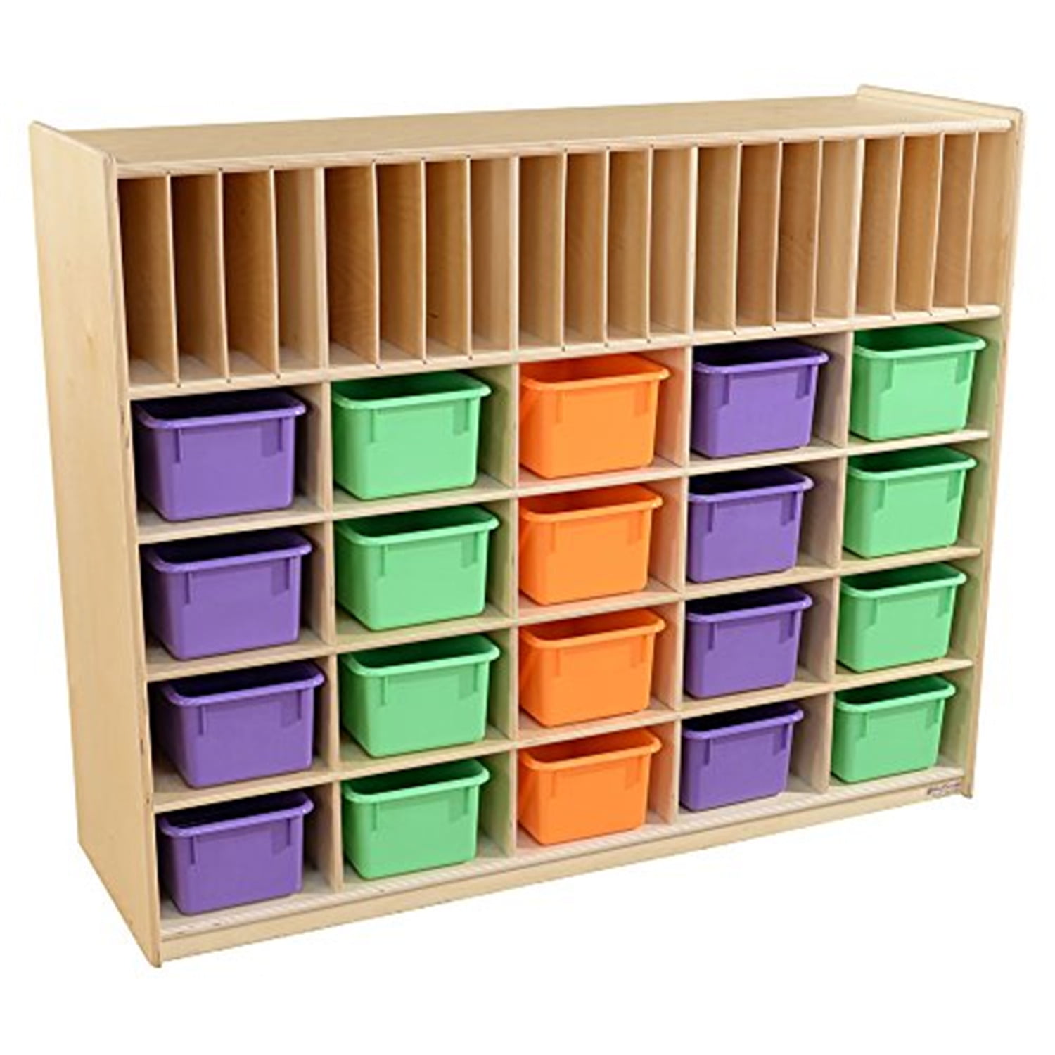 Wood Designs Multi-Storage with 20 Assorted Pastel Trays - Walmart.com