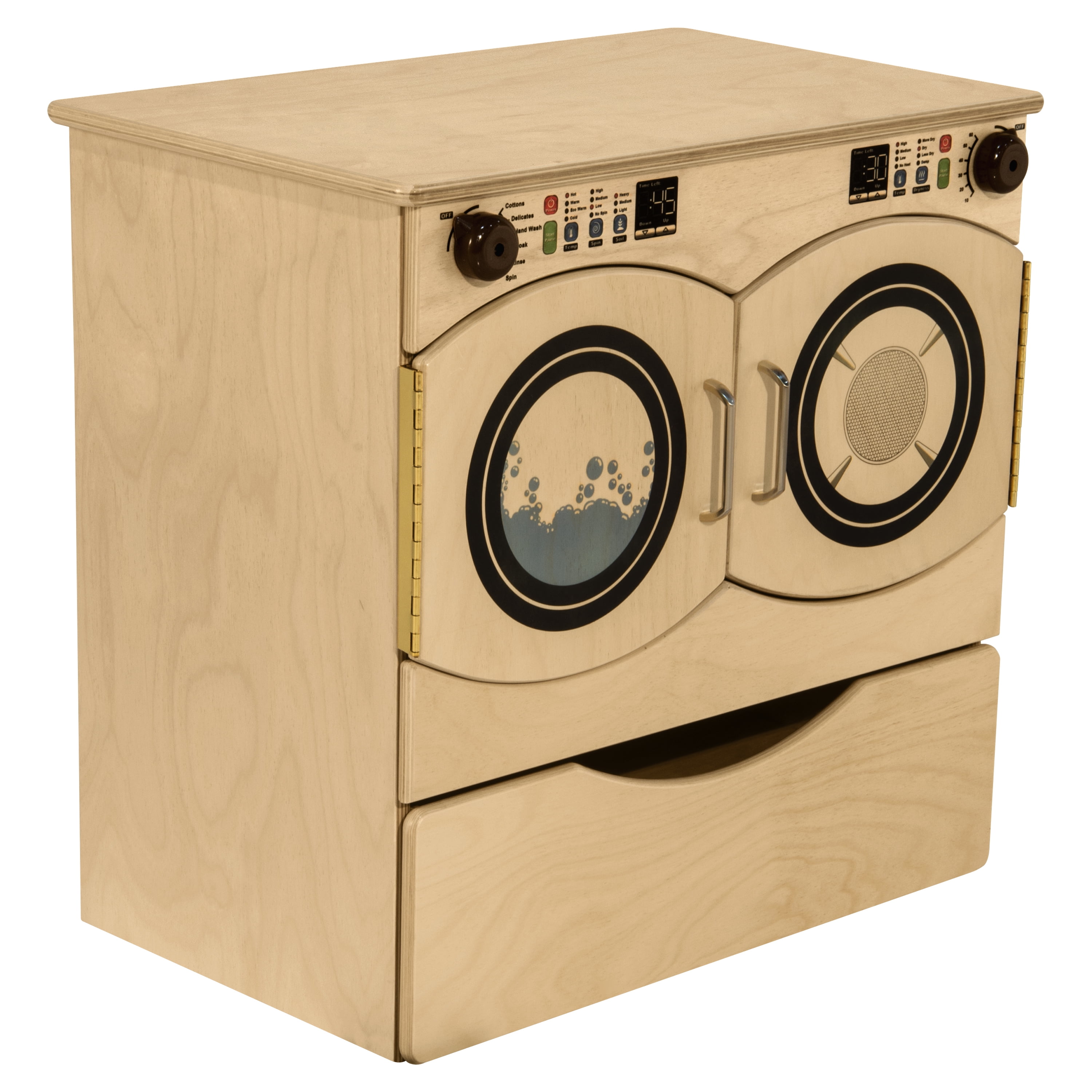 Wood Designs Side by Side Deluxe Washer Dryer Combo - Kids' Pretend ...