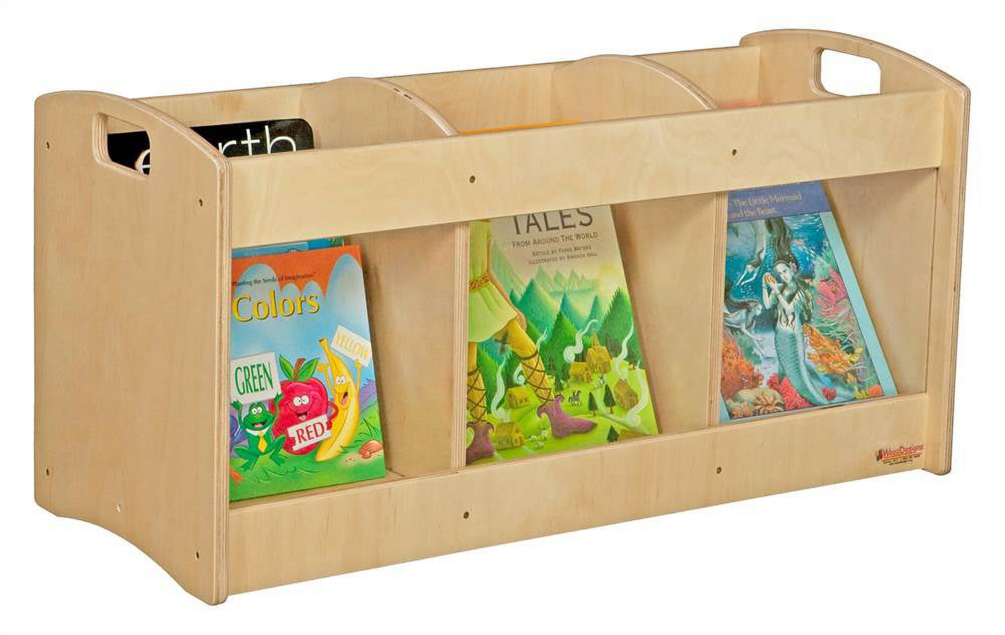 Wood Designs WD99744 See-All Toddler Book Browser, 12 x 36 x 12" (H x W ...
