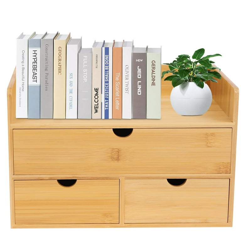 Desktop organizer with drawers store