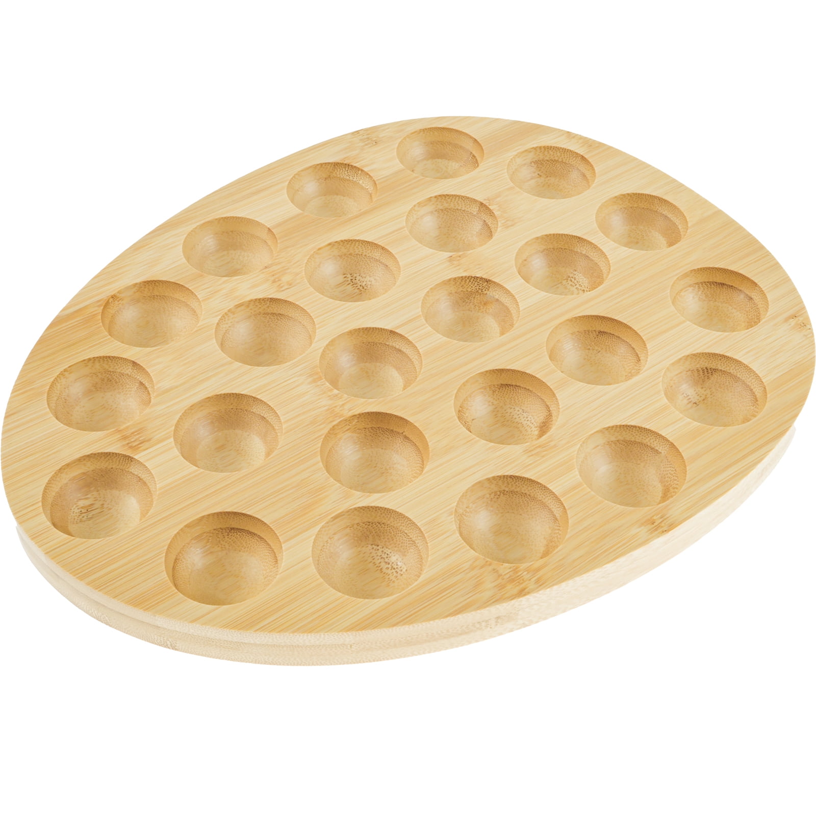 Wood Deviled Egg Tray 24 Holes Deviled Egg Platter Reusable Wood Egg ...