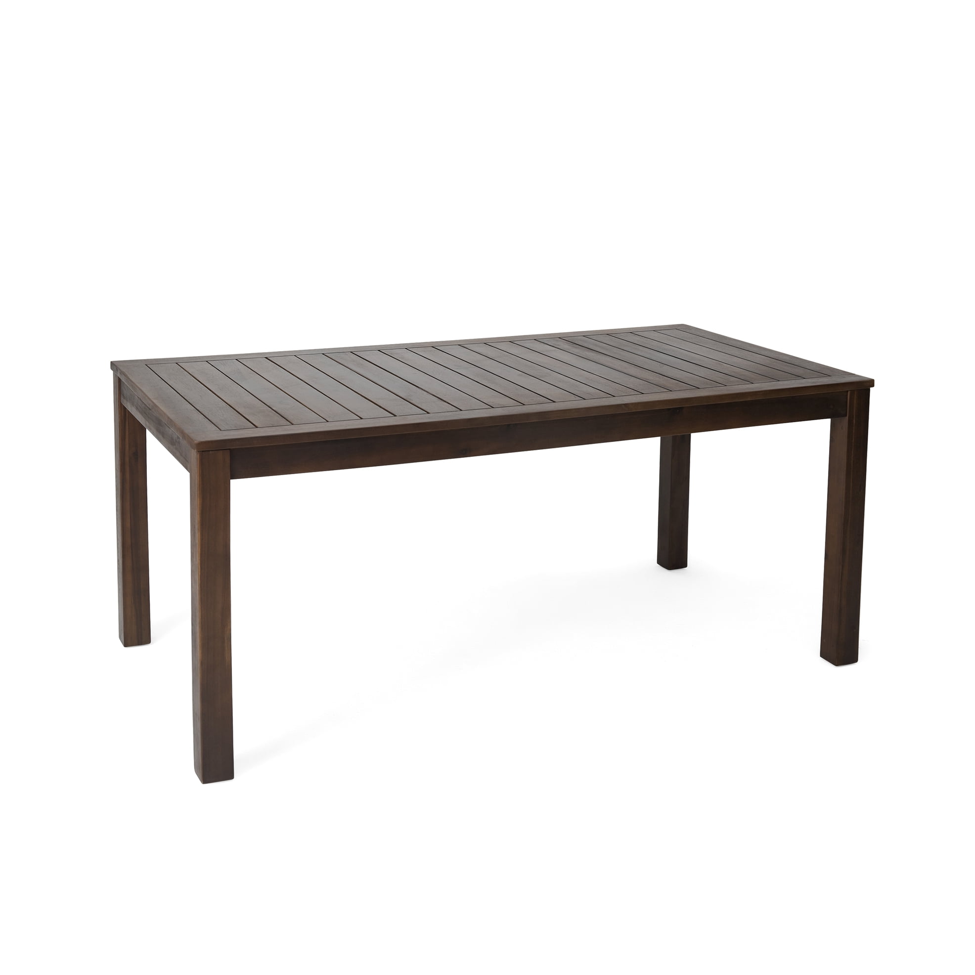Wood Dining Table 69'' - Dark Brown, & Weather , Buffet Serving Option ...