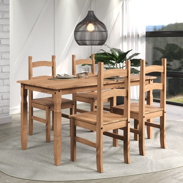 Jessamine 60" x 38" Rectangular Antique Rustic Solid Pine Farm Dining ...
