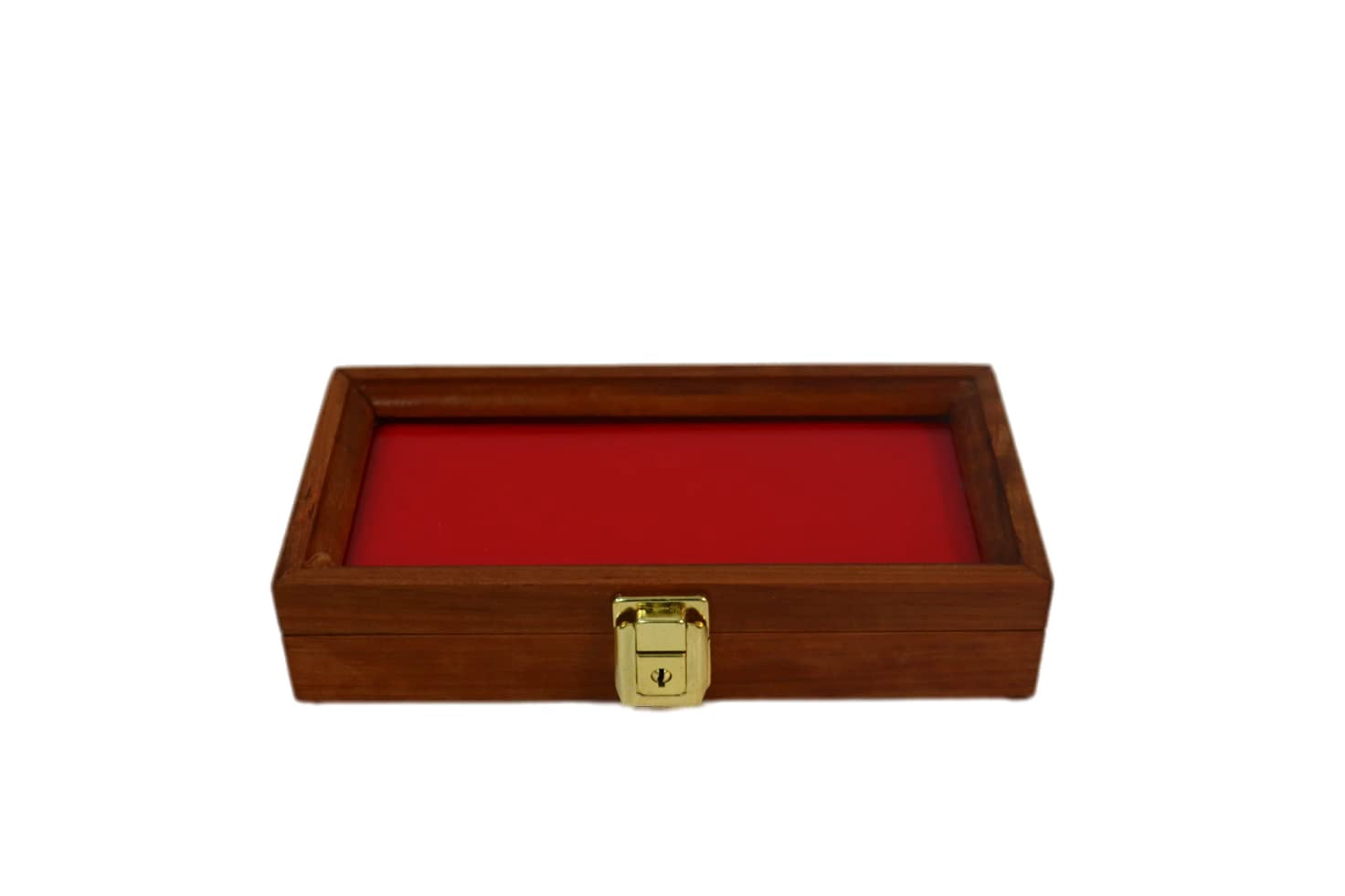 Wood Display Case for Collectibles, Knives, Arrowheads, Pins, Medals ...