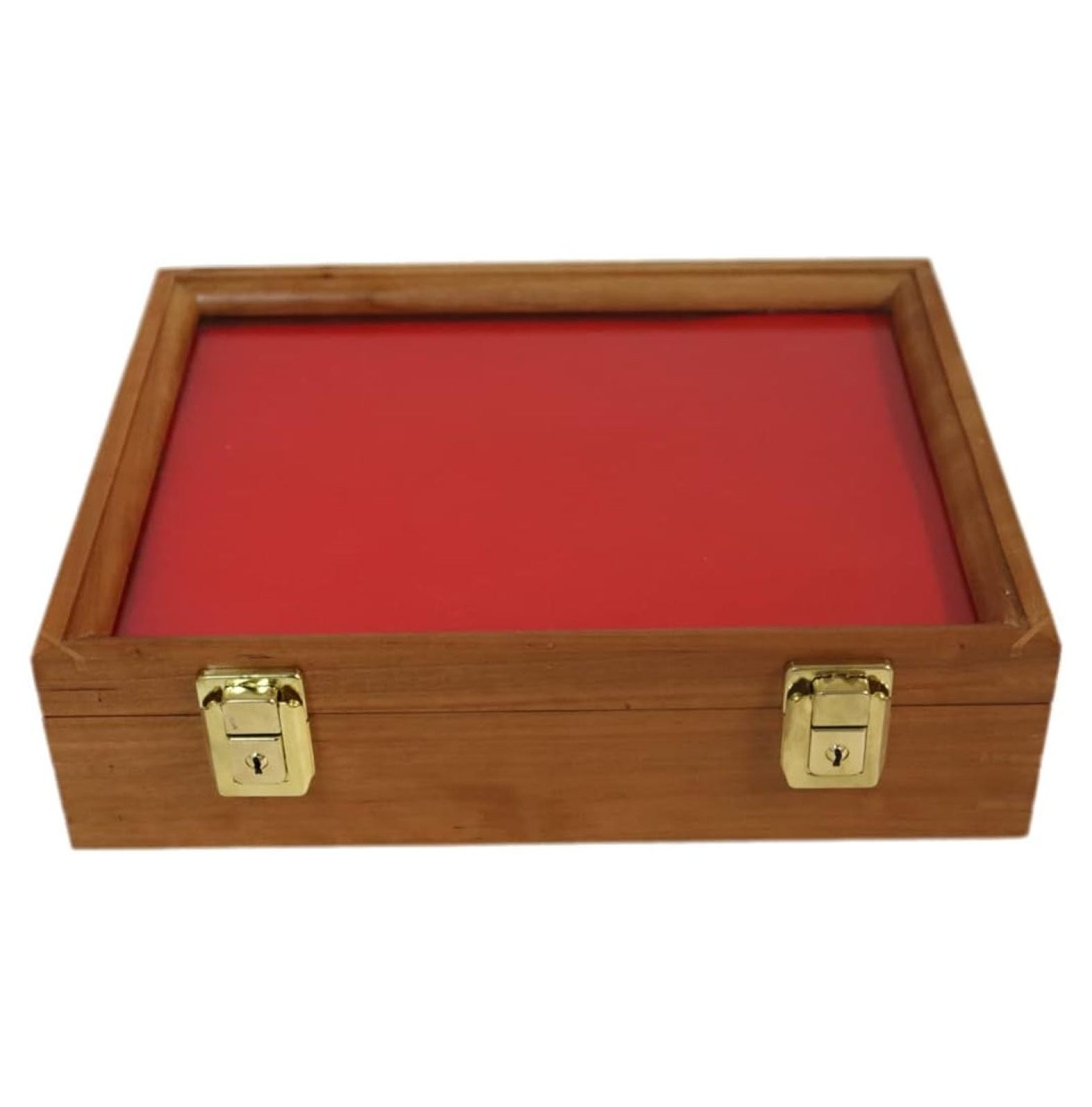 Wood Display Case for , Knives, Arrowheads, Pins, Medals and More (12 x ...